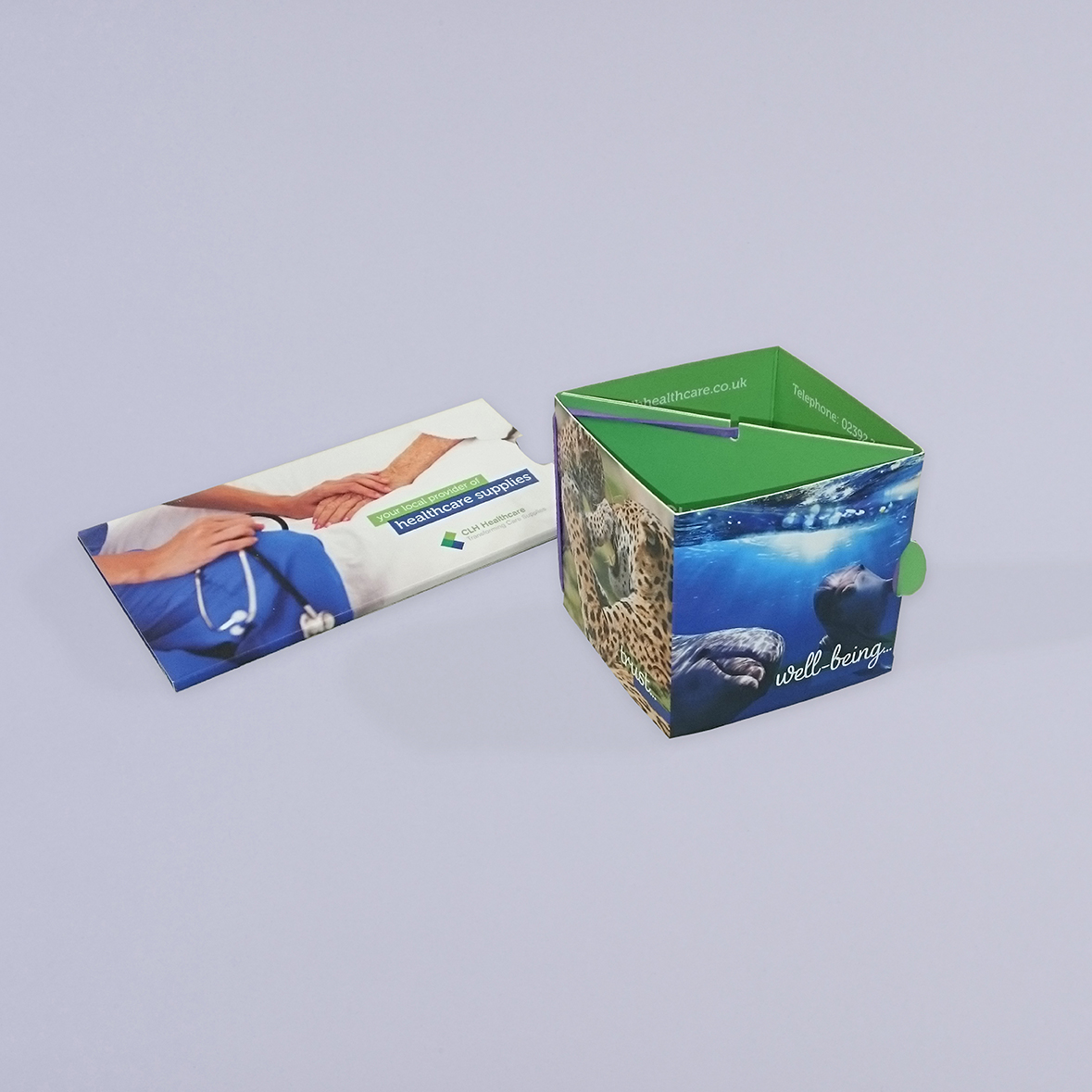 Open sided Cube In Sleeve